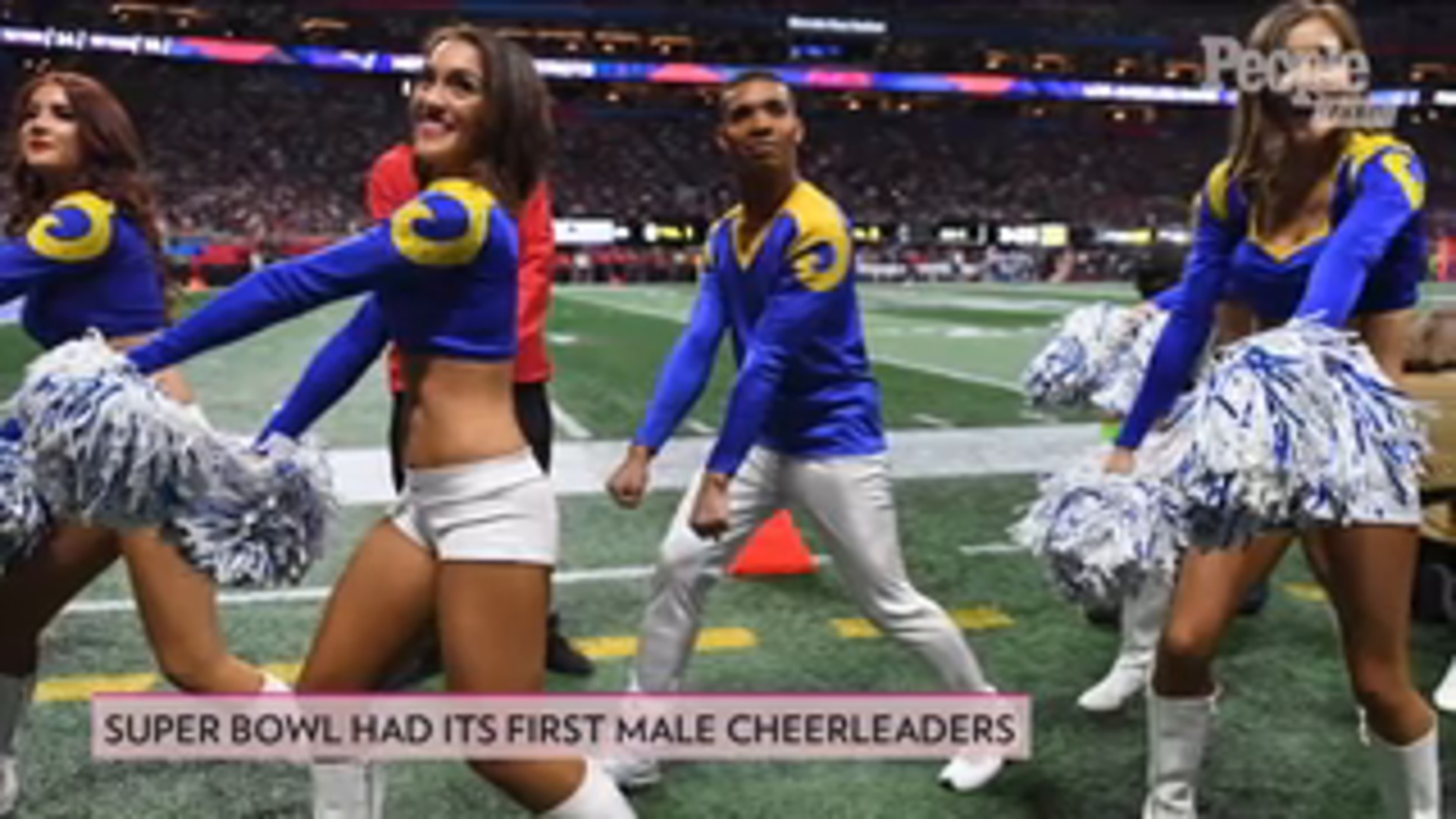See Photos of the First-Ever Male NFL Cheerleaders Performing at the ...