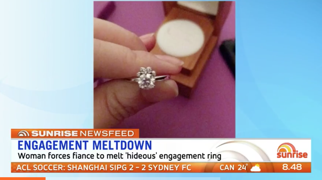 Bride-to-be forces fiance to melt down 'hideous' engagement ring | WHO
