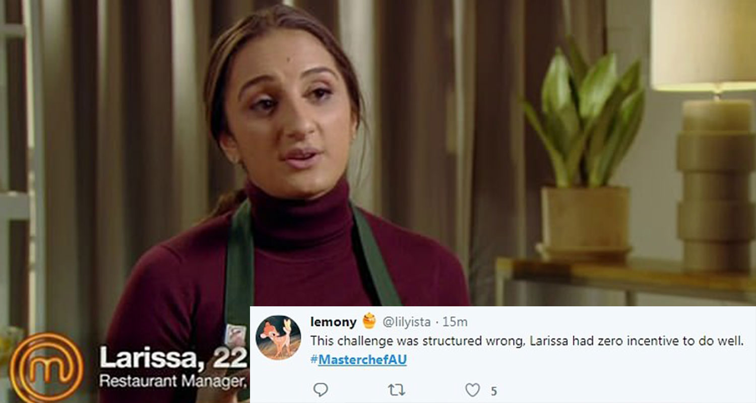 Masterchef's Larissa Takchi facing shock accusations over last night's ...