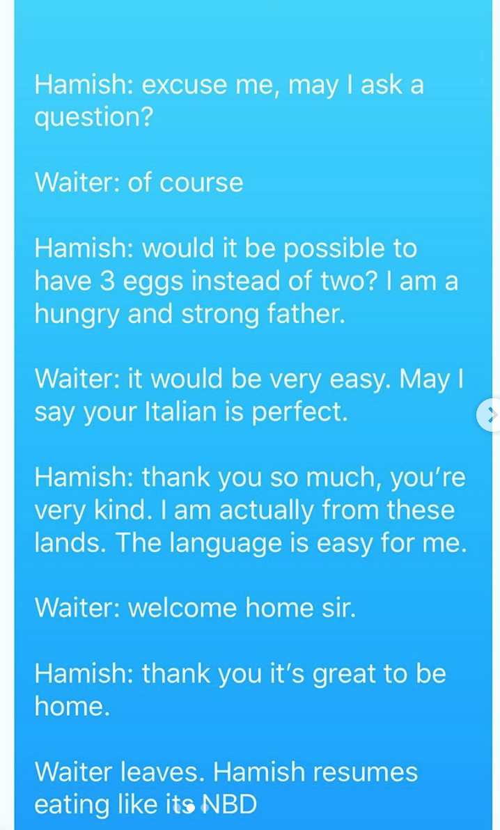 Hamish Blake plays the ultimate prank on wife Zoë in Italy | WHO