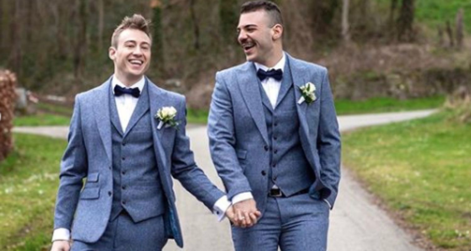 Olympic diver Matthew Mitcham marries Luke Rutherford in fairy tale ...
